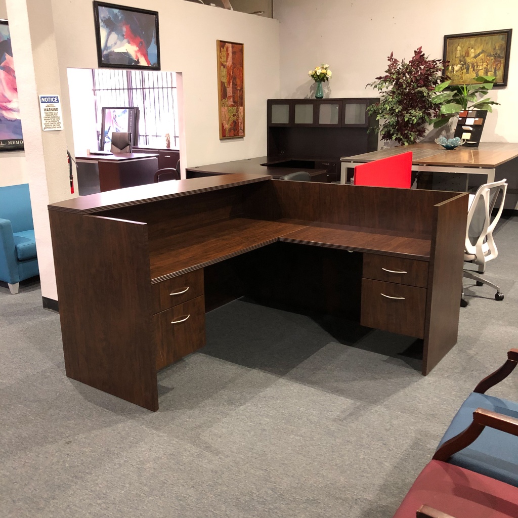 L-Shaped Receptionist... | Kalico Office Furniture